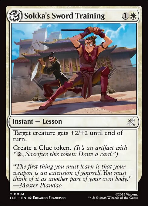 Sokka's Sword Training (84) (Foil) - Avatar: The Last Airbender Eterna ...